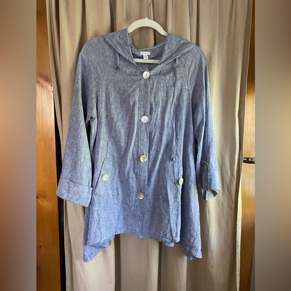 Sigrid Olsen | Tops | Sigrid Olsen Linen Blend Chambray Tunic | Poshmark